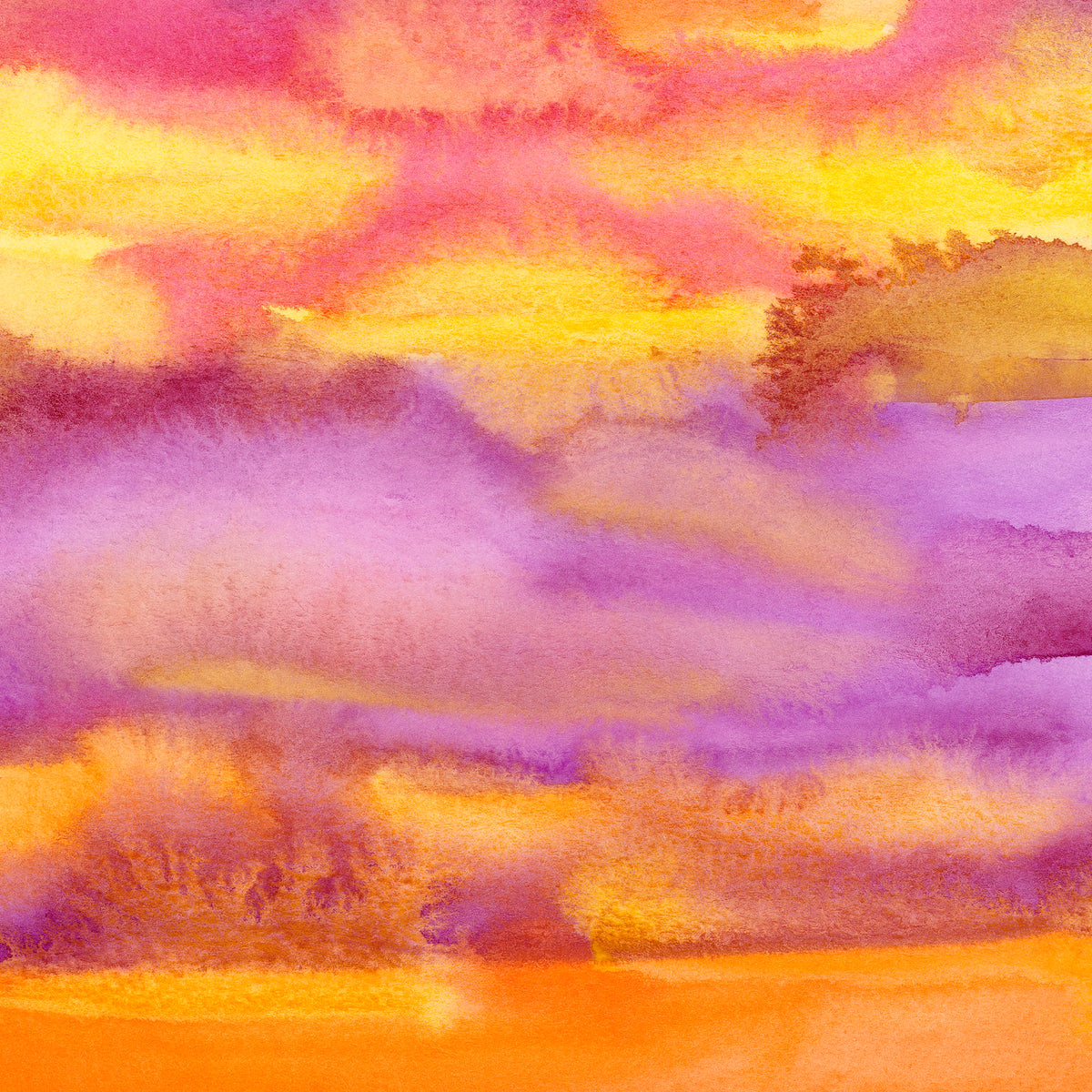 'DUSK' Multicoloured Abstract Wall Art - Flora Rozita