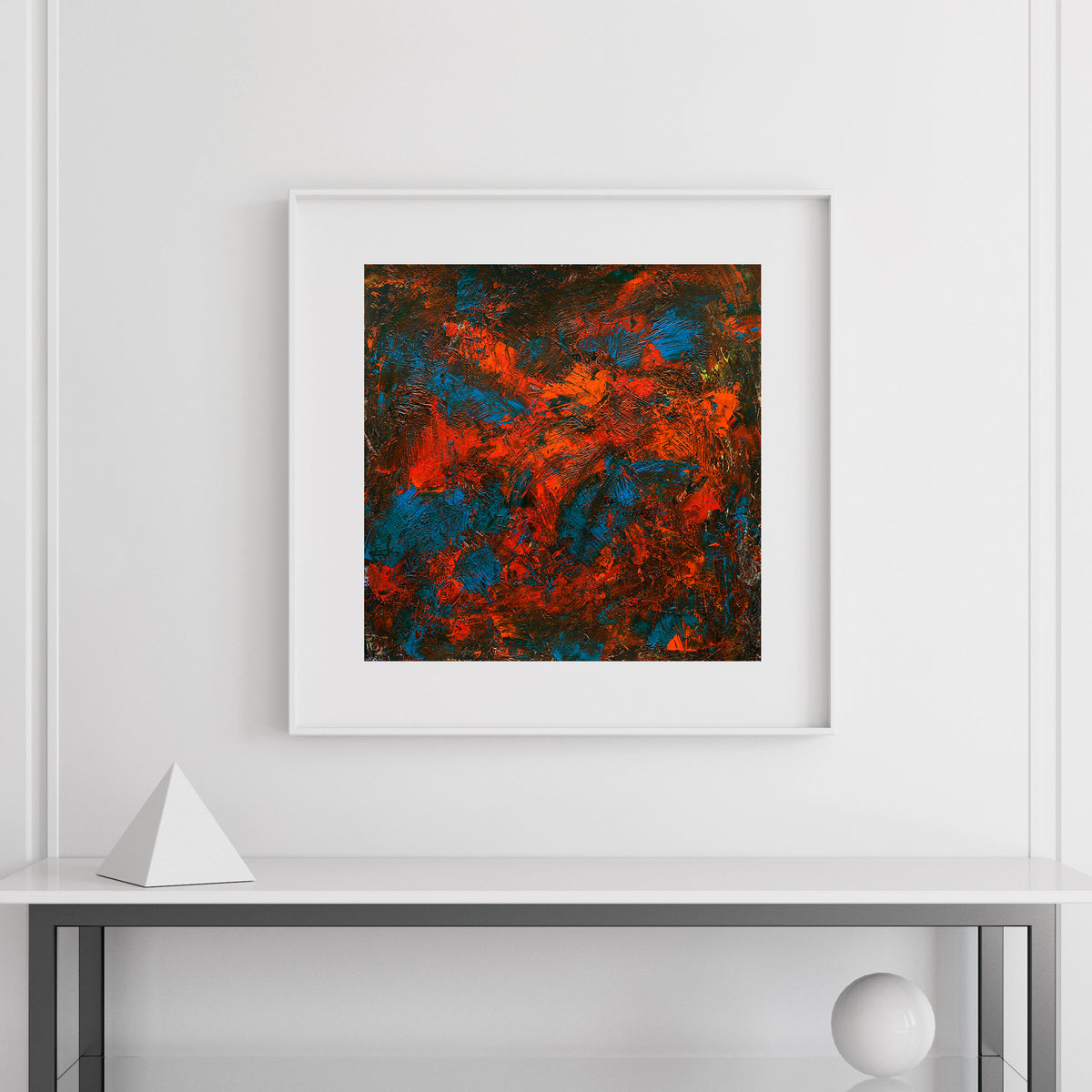 'RISK' Art Print and abstract painting by Marina Papaspirou